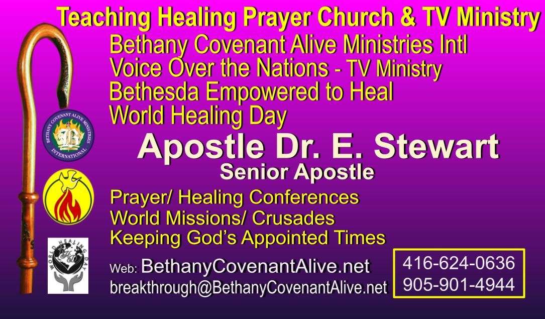 Business Cards - Bethany Covenant Alive Ministries Intl